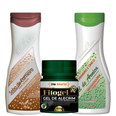 Fitogel Gel de Alecrim, Gel Sebo de Carneiro, Gel de Arnica